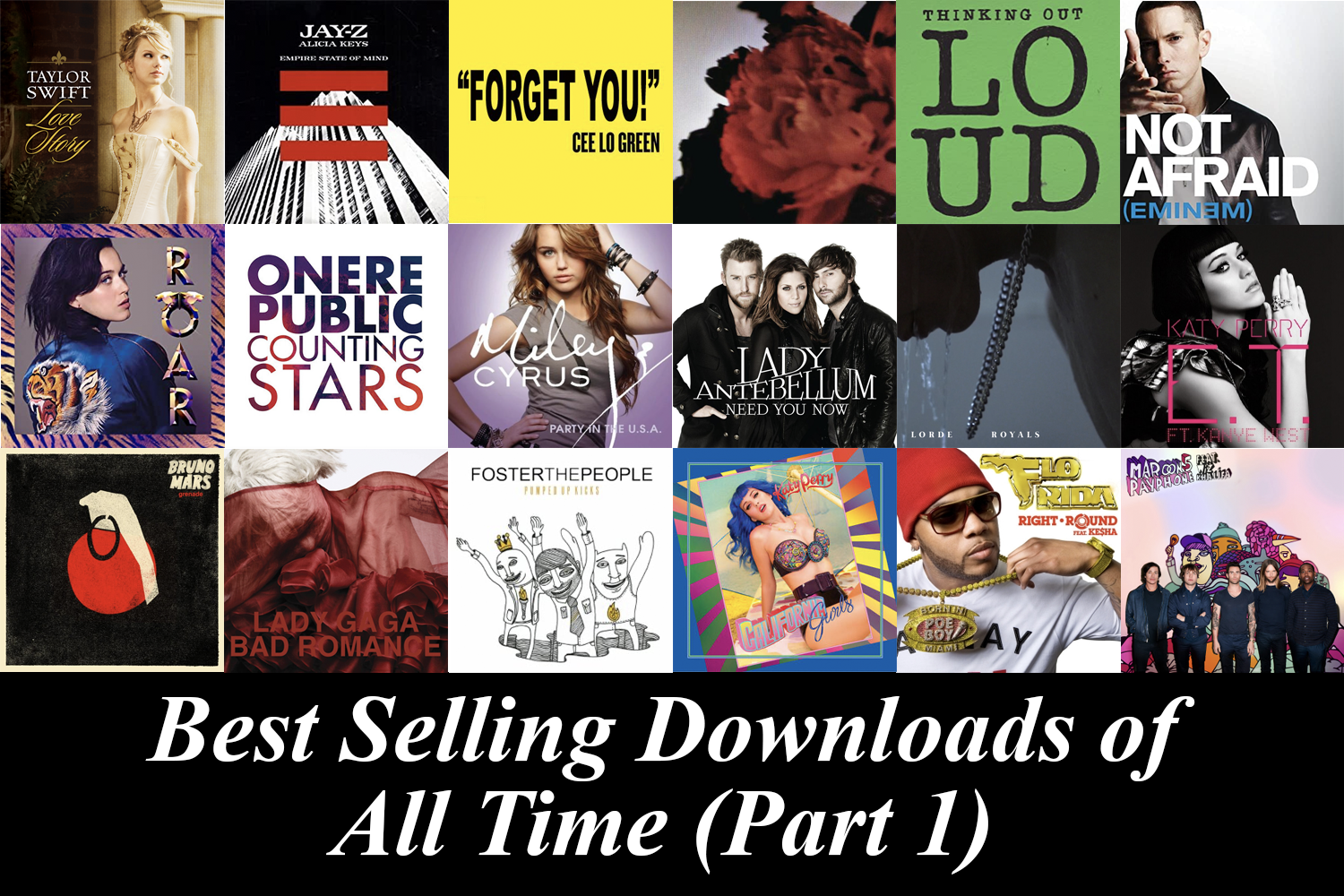 50 Best Selling Digital Downloads of All-Time (Part 1) – CHART DATA