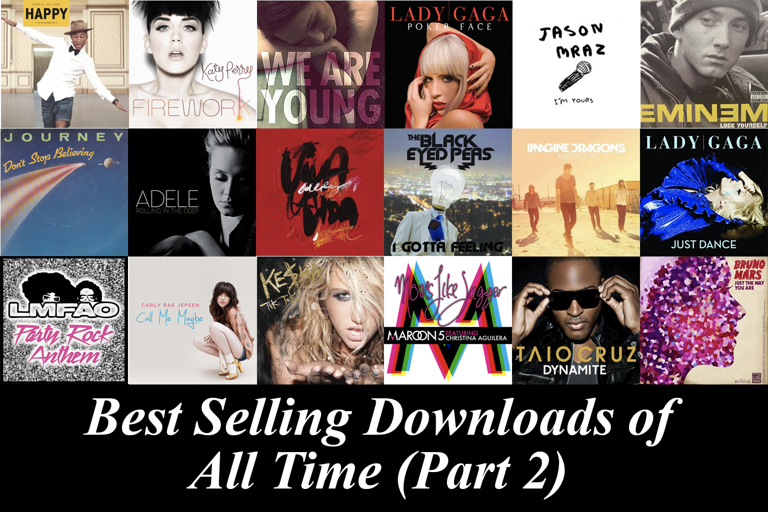 50 Best Selling Digital Downloads of All-Time (Part 2) – CHART DATA